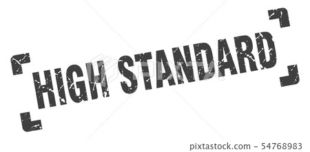 high standard stamp. high standard square grunge - Stock Illustration ...