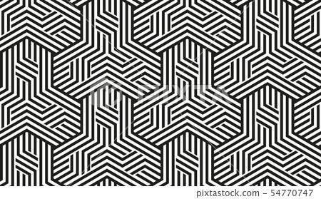 Abstract geometric pattern with stripes, lines. - Stock Illustration ...