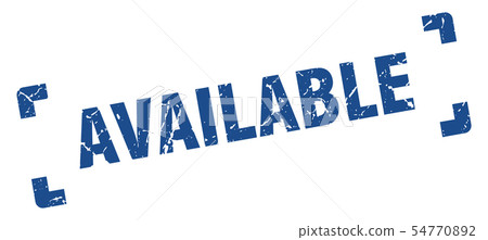 available stamp. available square grunge sign. - Stock Illustration ...