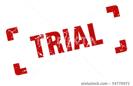 trial stamp. trial square grunge sign. trial - Stock Illustration ...