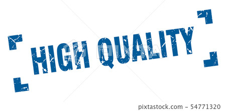 high quality stamp. high quality square grunge - Stock Illustration ...
