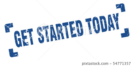 get started today stamp. get started today square - Stock Illustration ...