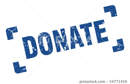 donate stamp. donate square grunge sign. donate - Stock Illustration ...