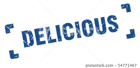 delicious stamp. delicious square grunge sign. - Stock Illustration ...