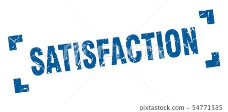 satisfaction stamp. satisfaction square grunge - Stock Illustration ...