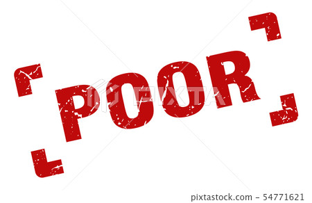 poor stamp. poor square grunge sign. poor - Stock Illustration ...