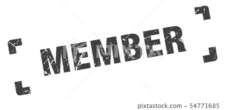 member stamp. member square grunge sign. member - Stock Illustration ...
