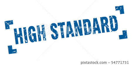 high standard stamp. high standard square grunge - Stock Illustration ...