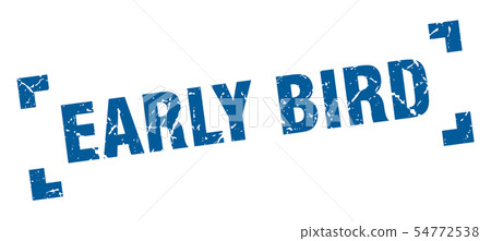 early bird stamp. early bird square grunge sign. - Stock Illustration ...