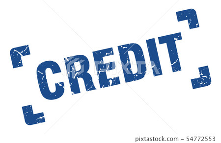 credit stamp. credit square grunge sign. credit - Stock Illustration ...