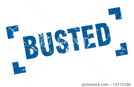busted stamp. busted square grunge sign. busted - Stock Illustration ...