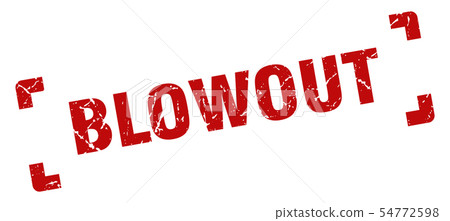 blowout stamp. blowout square grunge sign. blowout - Stock Illustration ...