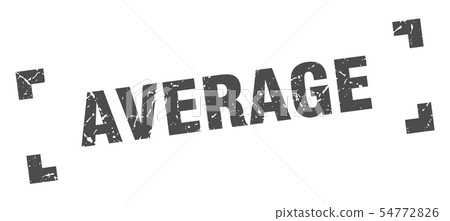 average stamp. average square grunge sign. average-插圖素材 [54772826 ...