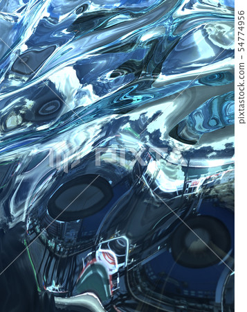 CG 3D illustration 3D design background liquid... - Stock Illustration ...