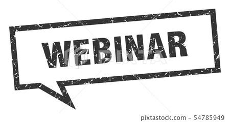 webinar sign. webinar square speech bubble. - Stock Illustration ...