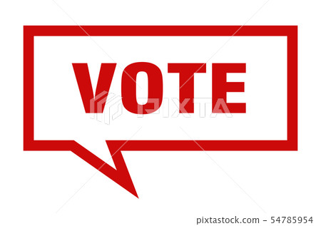 vote sign. vote square speech bubble. vote - Stock Illustration ...
