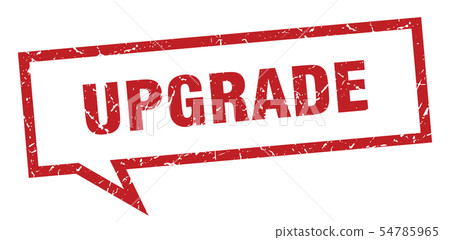 upgrade sign. upgrade square speech bubble. - Stock Illustration ...