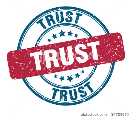 trust stamp. trust round grunge sign. trust - Stock Illustration ...