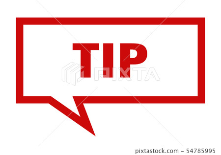 tip sign. tip square speech bubble. tip - Stock Illustration [54785995 ...