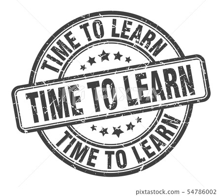time to learn stamp. time to learn round grunge - Stock Illustration ...