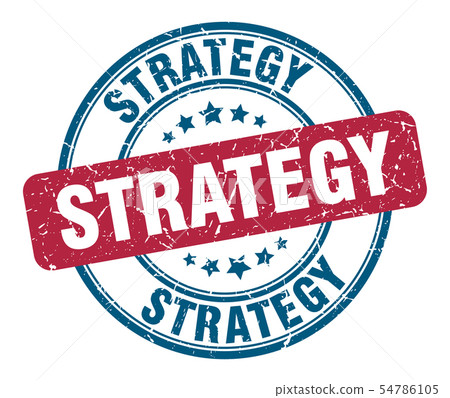 strategy stamp. strategy round grunge sign. - Stock Illustration ...