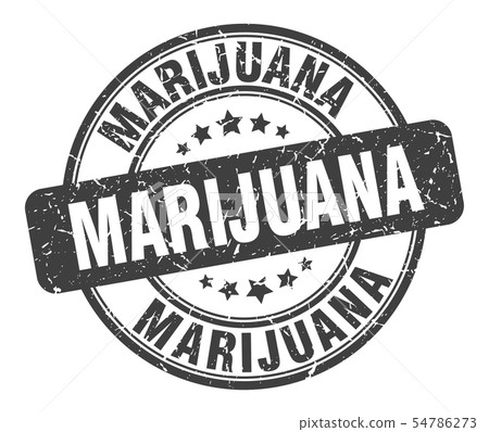 marijuana stamp. marijuana round grunge sign. - Stock Illustration ...