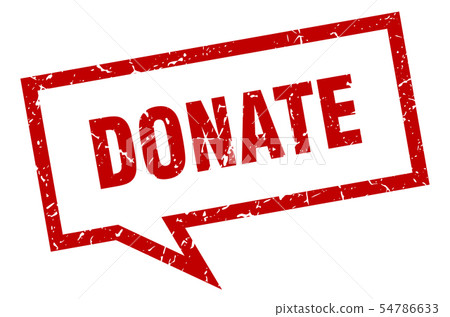donate sign. donate square speech bubble. donate - Stock Illustration ...