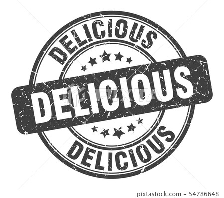 delicious stamp. delicious round grunge sign. - Stock Illustration ...