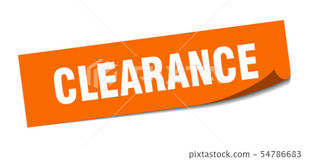 clearance sticker. clearance square isolated sign. - Stock Illustration ...