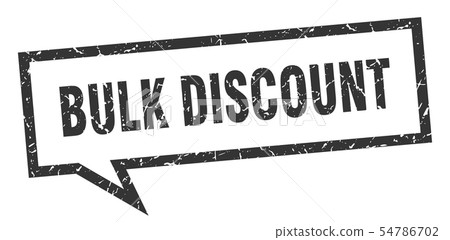 bulk discount sign. bulk discount square speech - Stock Illustration ...