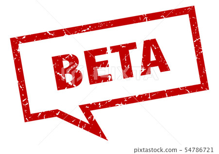 beta sign. beta square speech bubble. beta-插圖素材 [54786721] - PIXTA圖庫