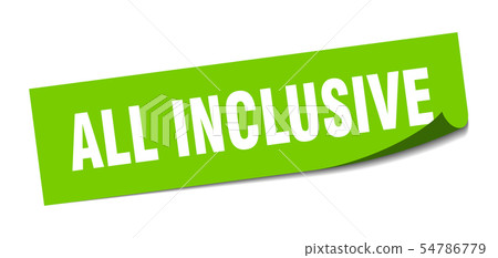 all inclusive sticker. all inclusive square-插圖素材 [54786779] - PIXTA圖庫