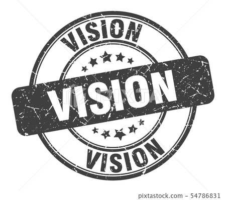 vision stamp. vision round grunge sign. vision - Stock Illustration ...