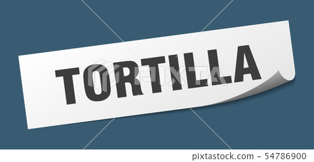 tortilla sticker. tortilla square isolated sign. - Stock Illustration ...