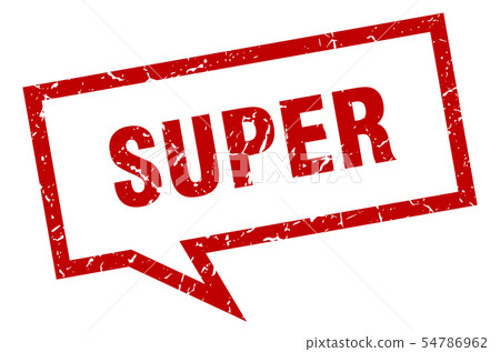 super sign. super square speech bubble. super - Stock Illustration ...