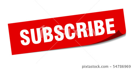 subscribe sticker. subscribe square isolated sign. - Stock Illustration ...