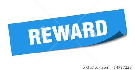 reward sticker. reward square isolated sign. - Stock Illustration ...