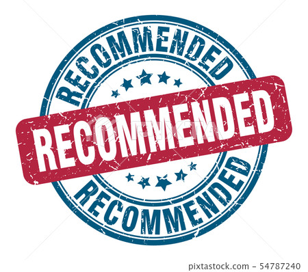 recommended stamp. recommended round grunge sign. - Stock Illustration ...