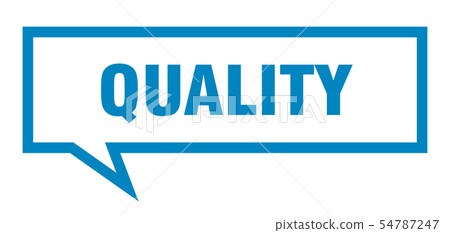 quality sign. quality square speech bubble. - Stock Illustration ...