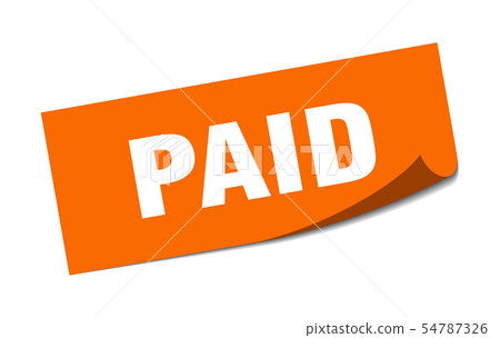 paid sticker. paid square isolated sign. paid - Stock Illustration ...