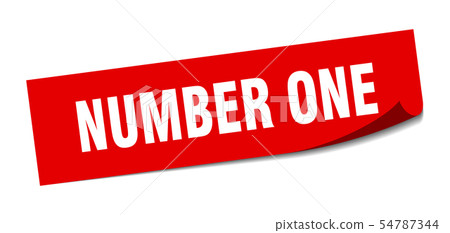 number one sticker. number one square isolated - Stock Illustration ...