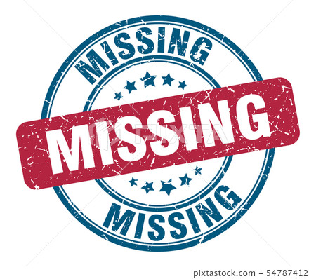 missing stamp. missing round grunge sign. missing - Stock Illustration ...