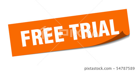 free trial sticker. free trial square isolated - Stock Illustration ...