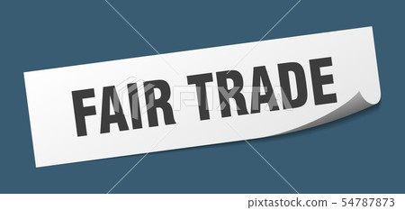 fair trade sticker. fair trade square isolated-插圖素材 [54787873] - PIXTA圖庫