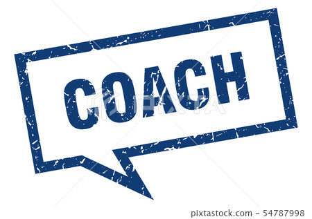 coach sign. coach square speech bubble. coach - Stock Illustration ...