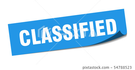 classified sticker. classified square isolated - Stock Illustration ...