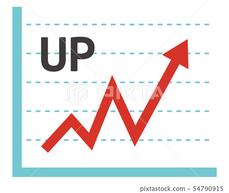 Arrow icon arrow line up graph line graph - Stock Illustration ...