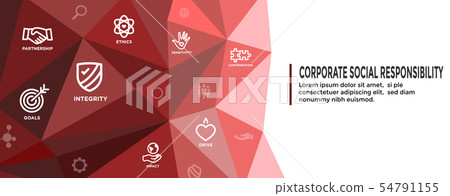 CSR-Corporate Social Responsibility Outline Icon - Stock Illustration ...