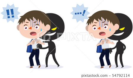 A male student who meets a pervert - Stock Illustration [54792114] - PIXTA