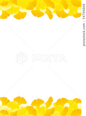 Ginkgo frame vertical - Stock Illustration [54794809] - PIXTA